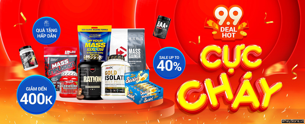 WheyStore - Dinh dưỡng, thực phẩm thể hình, Gym chính hãng
