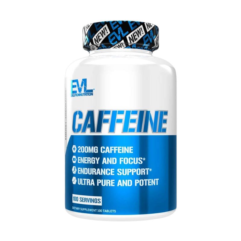 EVL Caffeine - 100 Viên, Tinh Khiết, Chính Hãng 100%