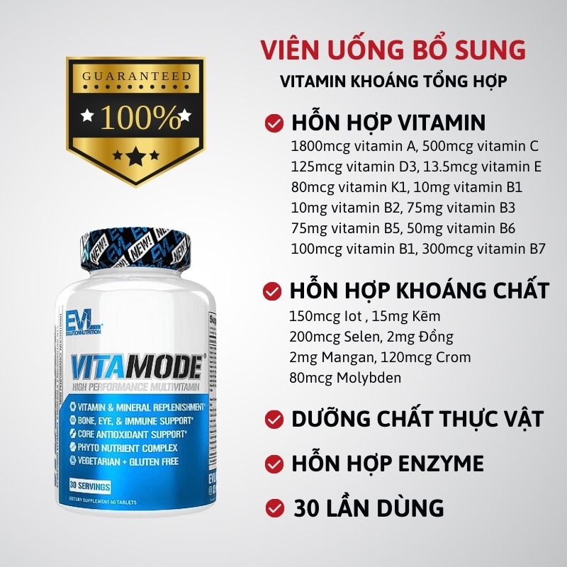 EVL Vitamode 60 viên - Giá tốt 2024