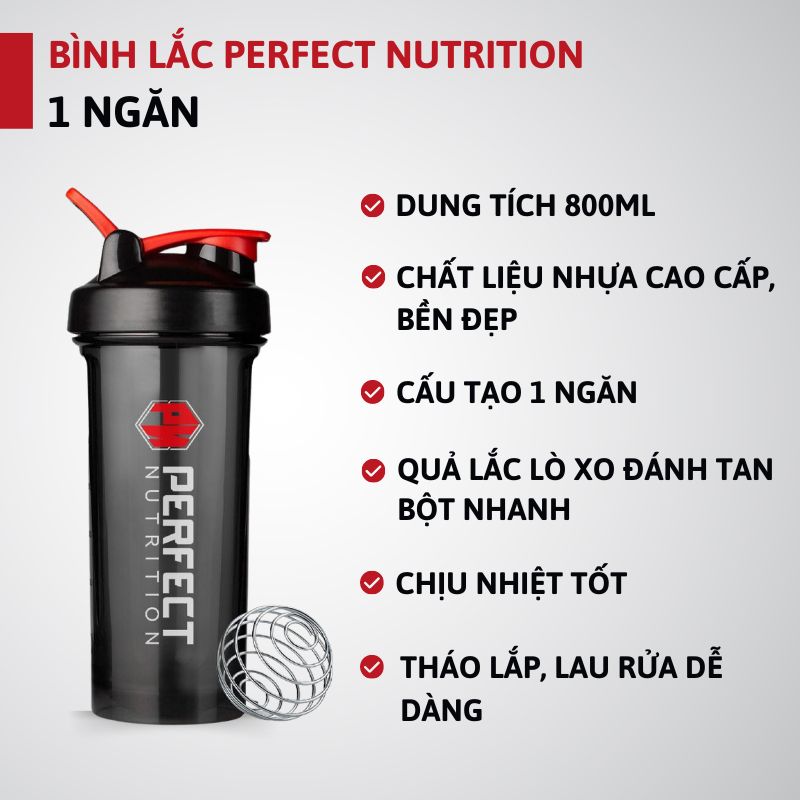 Bình lắc Perfect Nutrition 800ml
