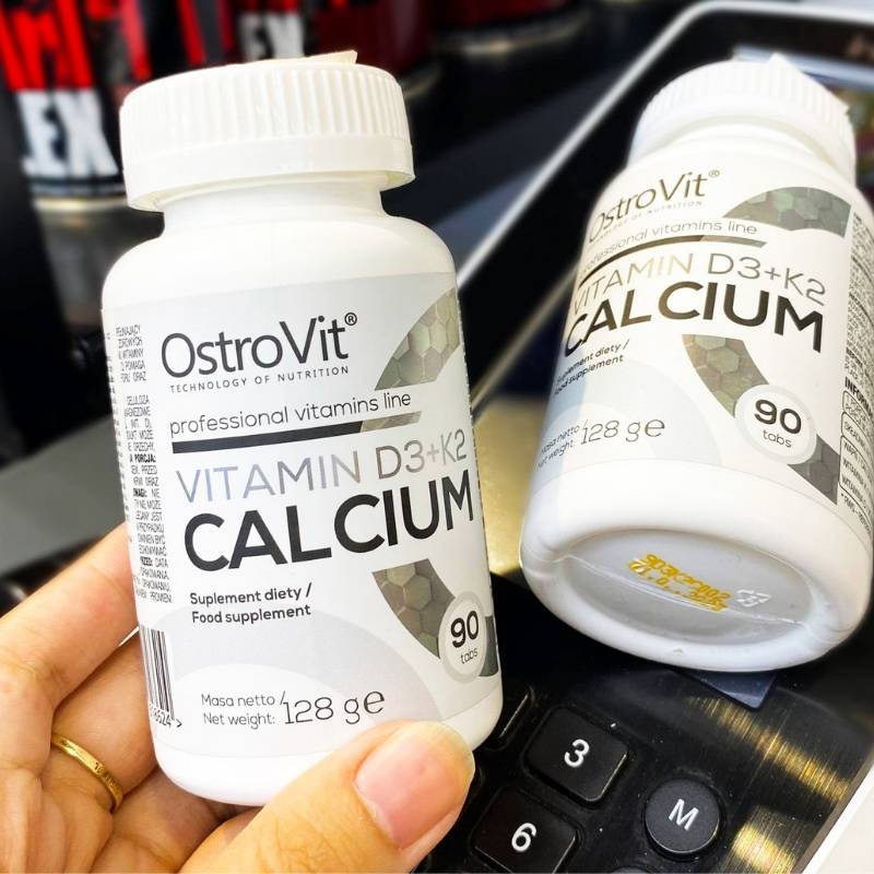 Ostrovit Vitamin D3+K2 Calcium - 90 Viên Chính Hãng 100%